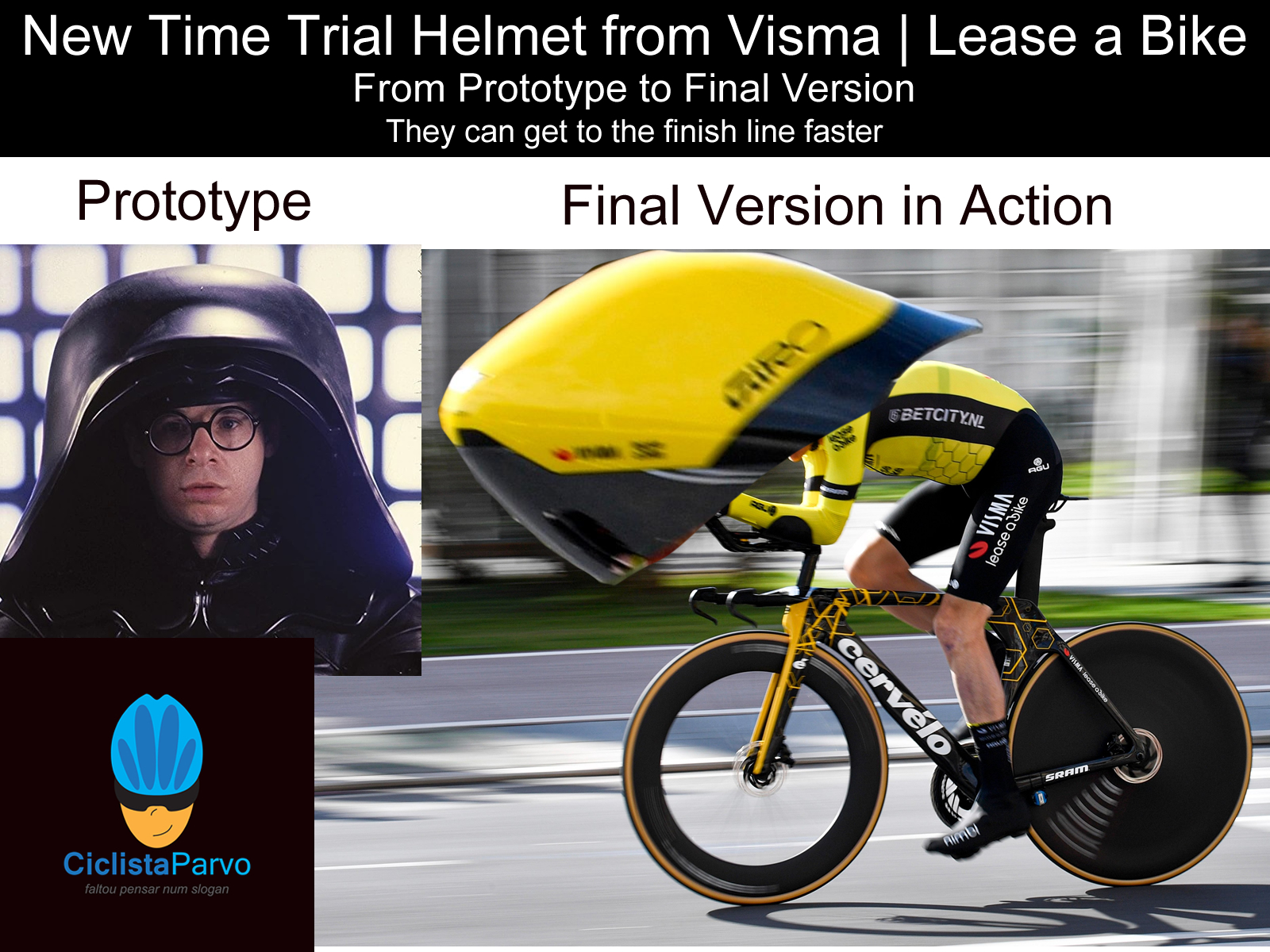 New Time Trial Helmet from Team Visma | Lease a Bike | BikeMarket.pt