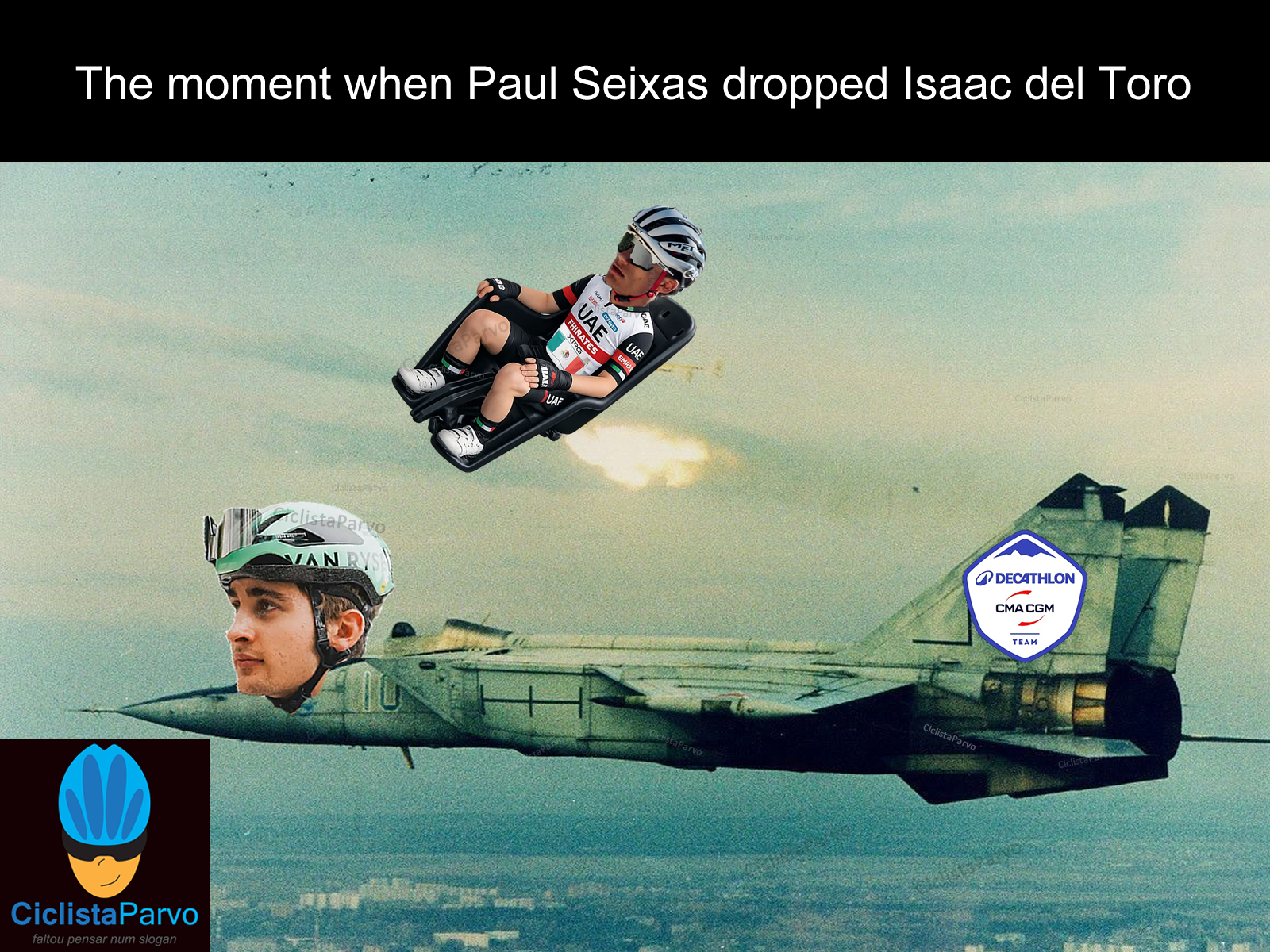 The moment when Paul Seixas dropped Isaac del Toro | BikeMarket.pt