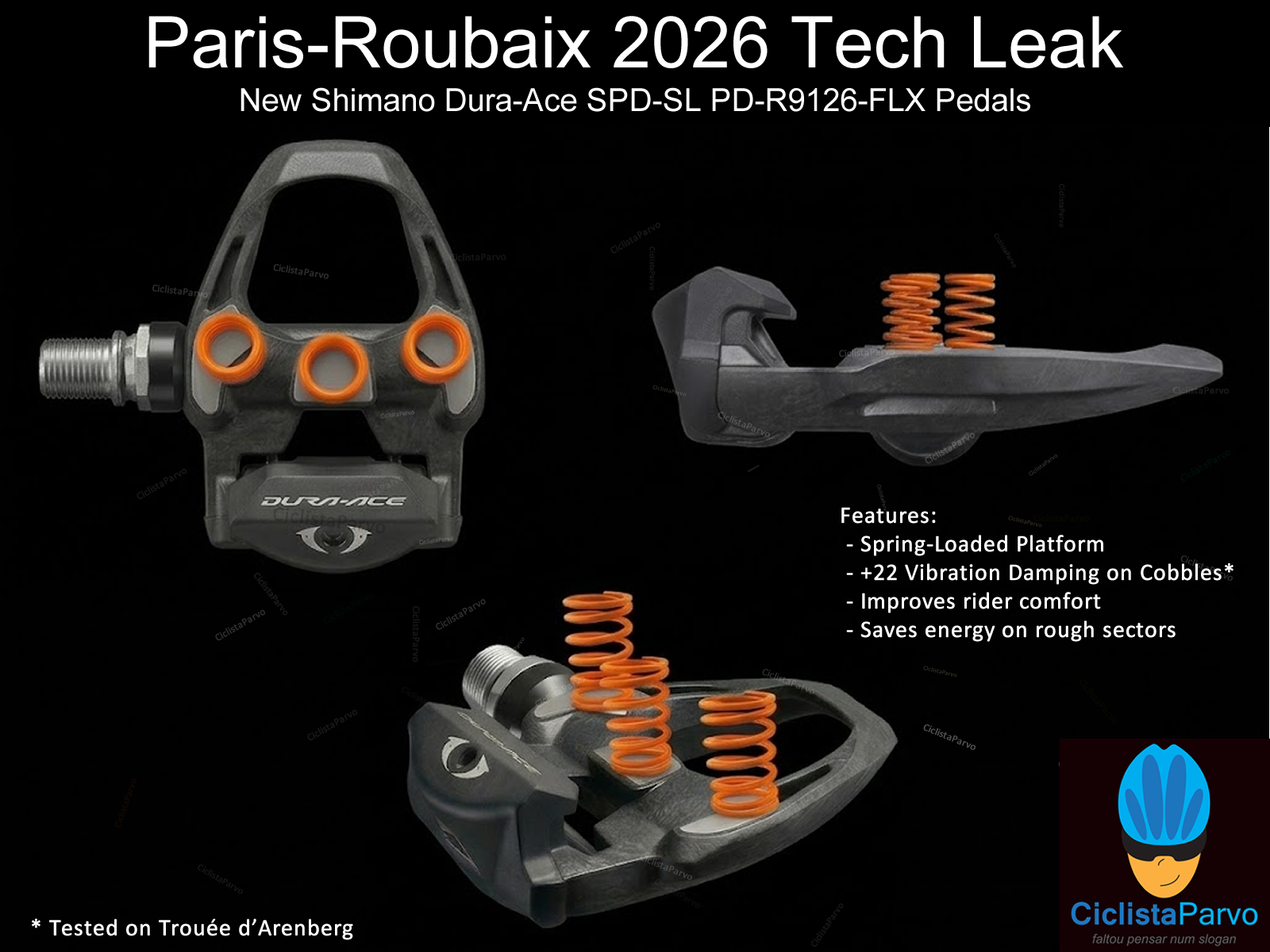 Paris-Roubaix 2026 Tech Leak New Shimano Dura-Ace SPD-SL PD-R9126-FLX ...